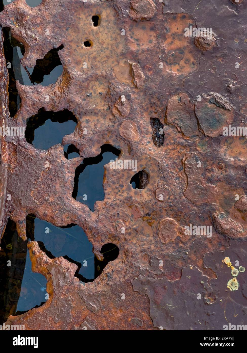 Rusty and damaged metal background - stock photo Stock Photo - Alamy