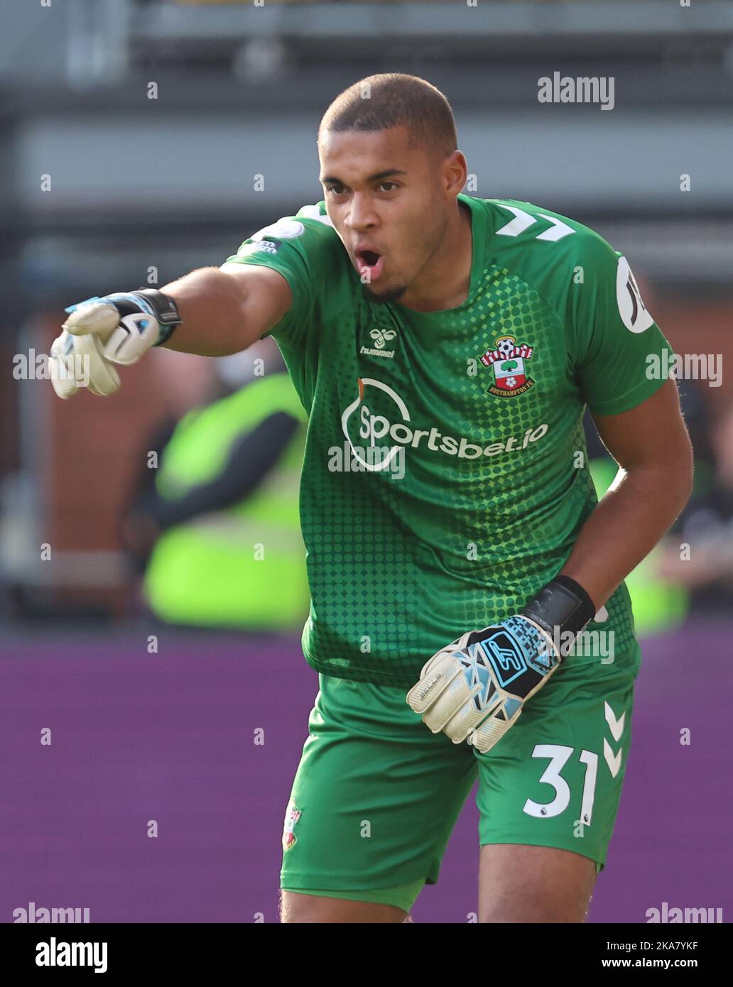 London ENGLAND - October 29:Southampton's Gavin Bazunu during English ...