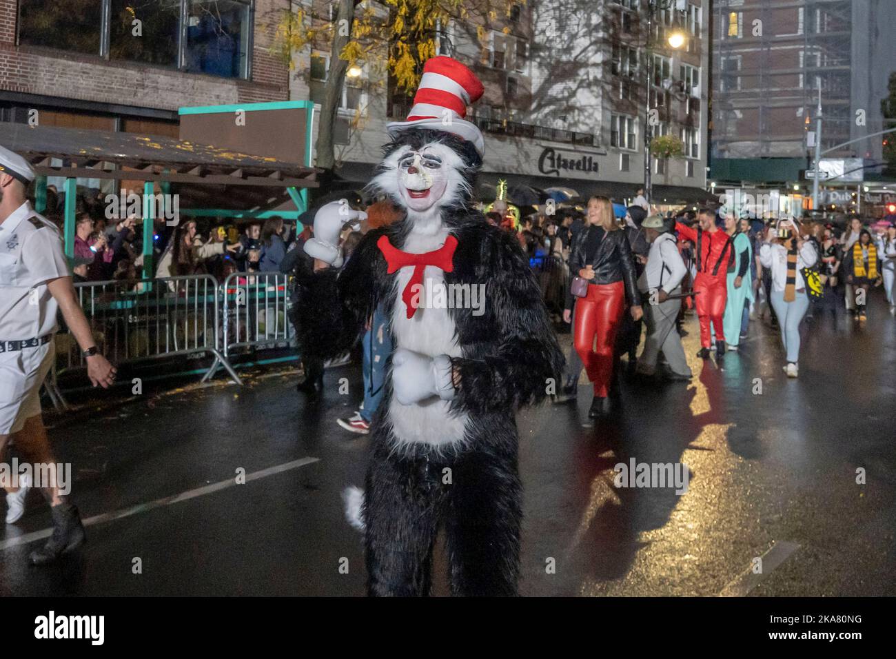 New York, United States. 31st Oct, 2022. A reveler dressed as Cat in ...