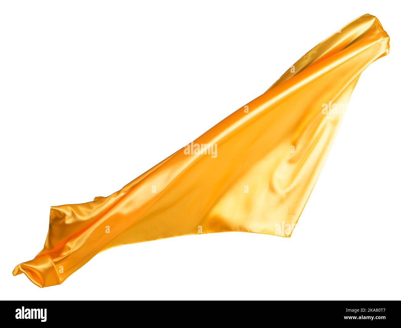 Yellow cloth flutters Stock Photo - Alamy