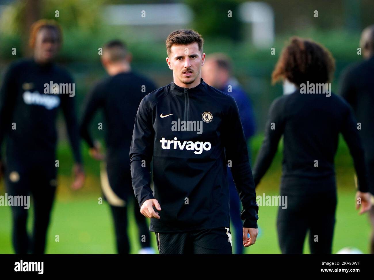 Chelsea's Mason Mount during a training session at Cobham Training ...