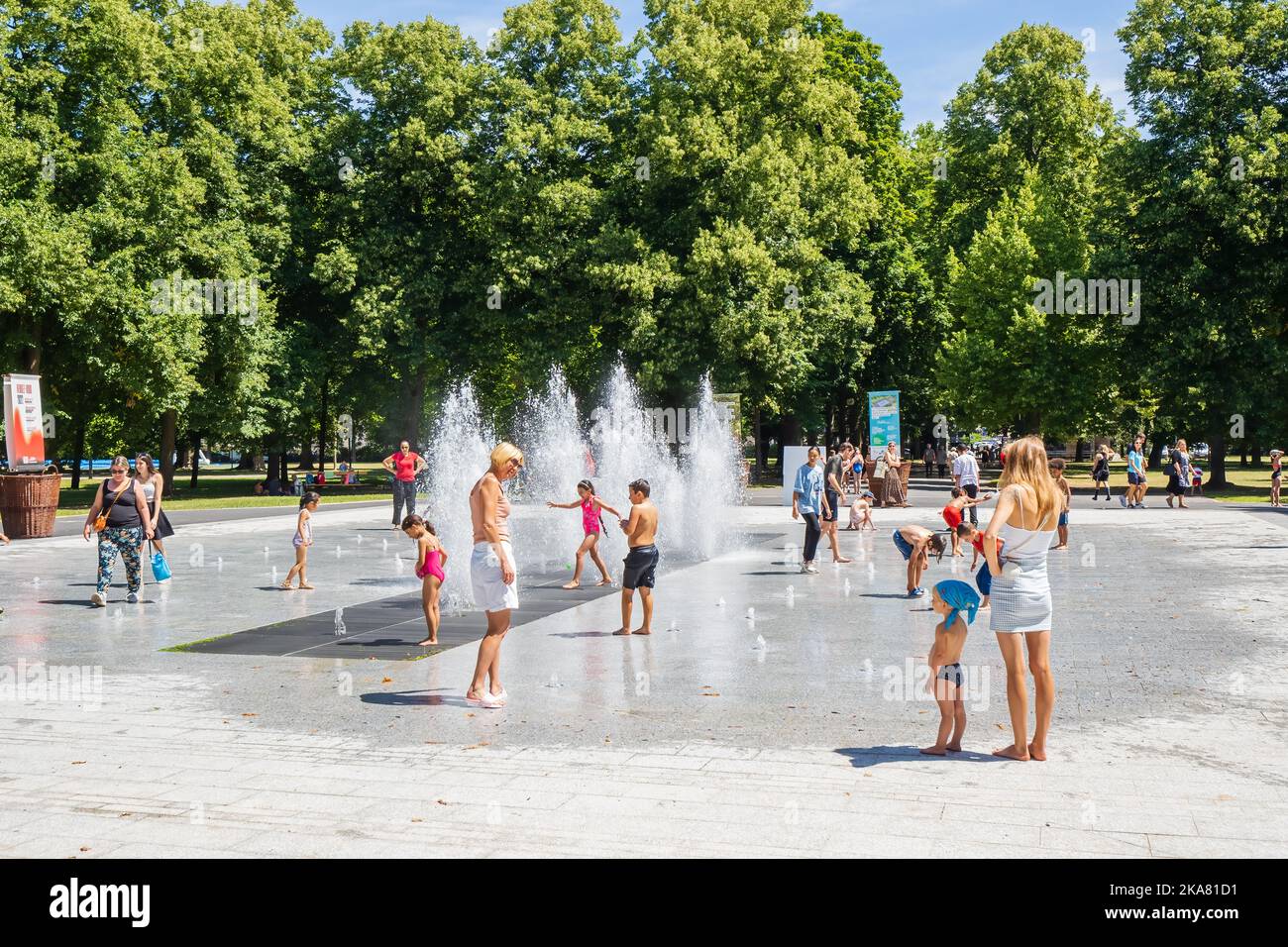 03.07.2022 Nancy, Grand Est, France. The parc de la Pépinière is ...