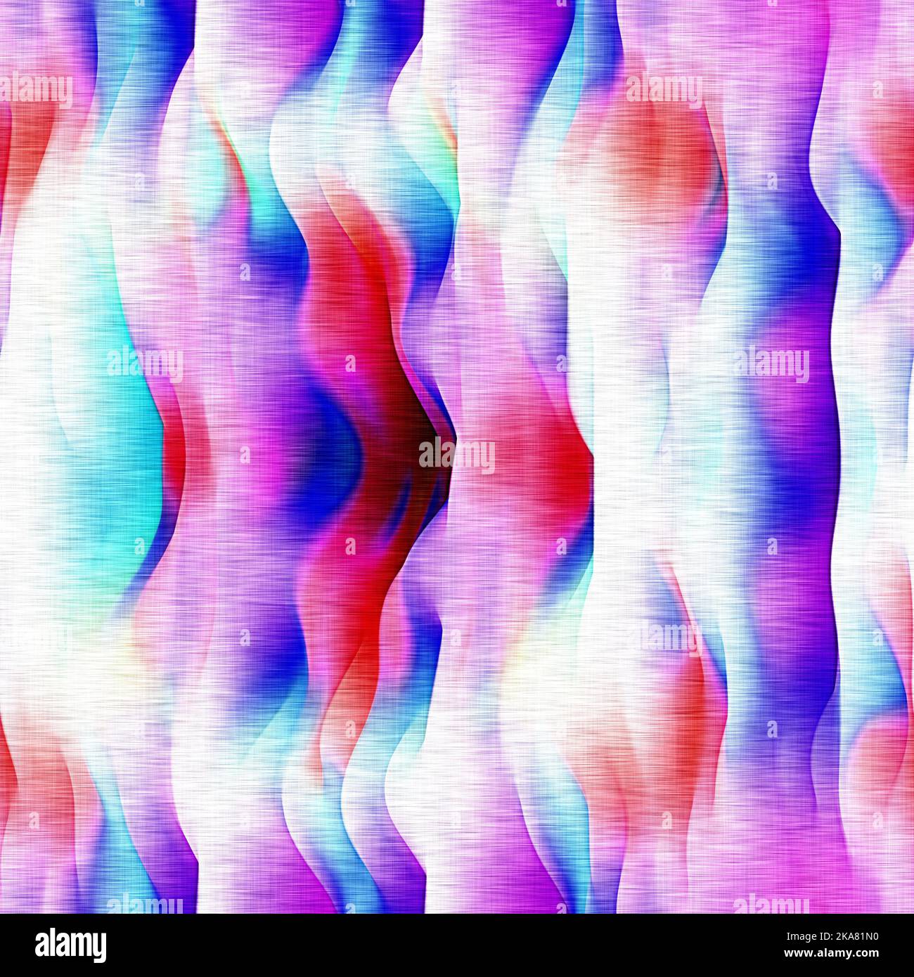 Kitsch bright wave pattern. Playful vintage pink shibori wallpaper ...