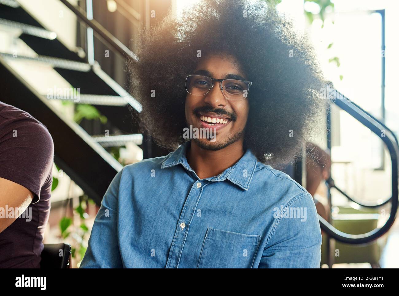 Your creativity is a gift, use it. Portrait of a creative employee in a ...