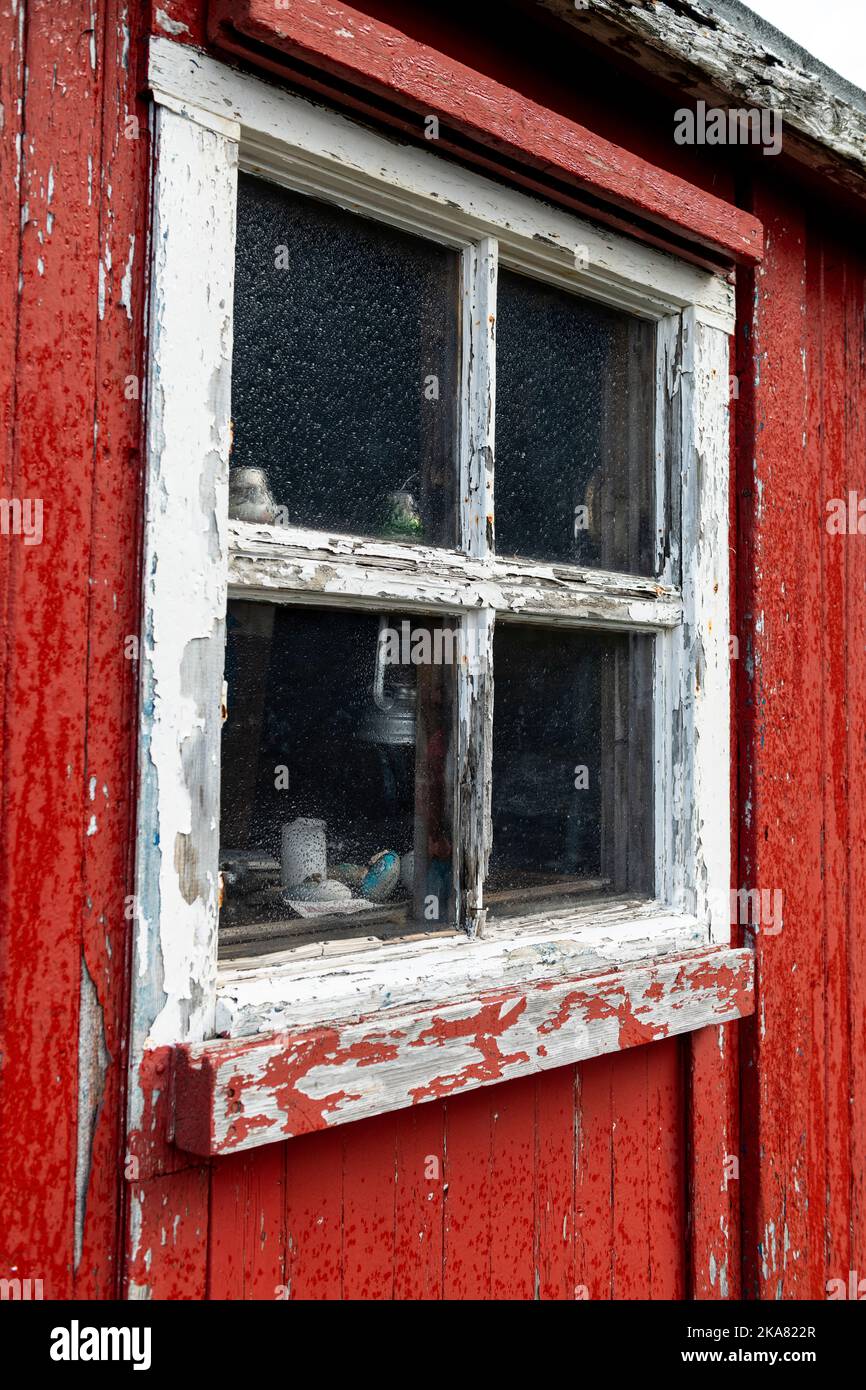 Red window Of Old Building - stock photo Stock Photo - Alamy