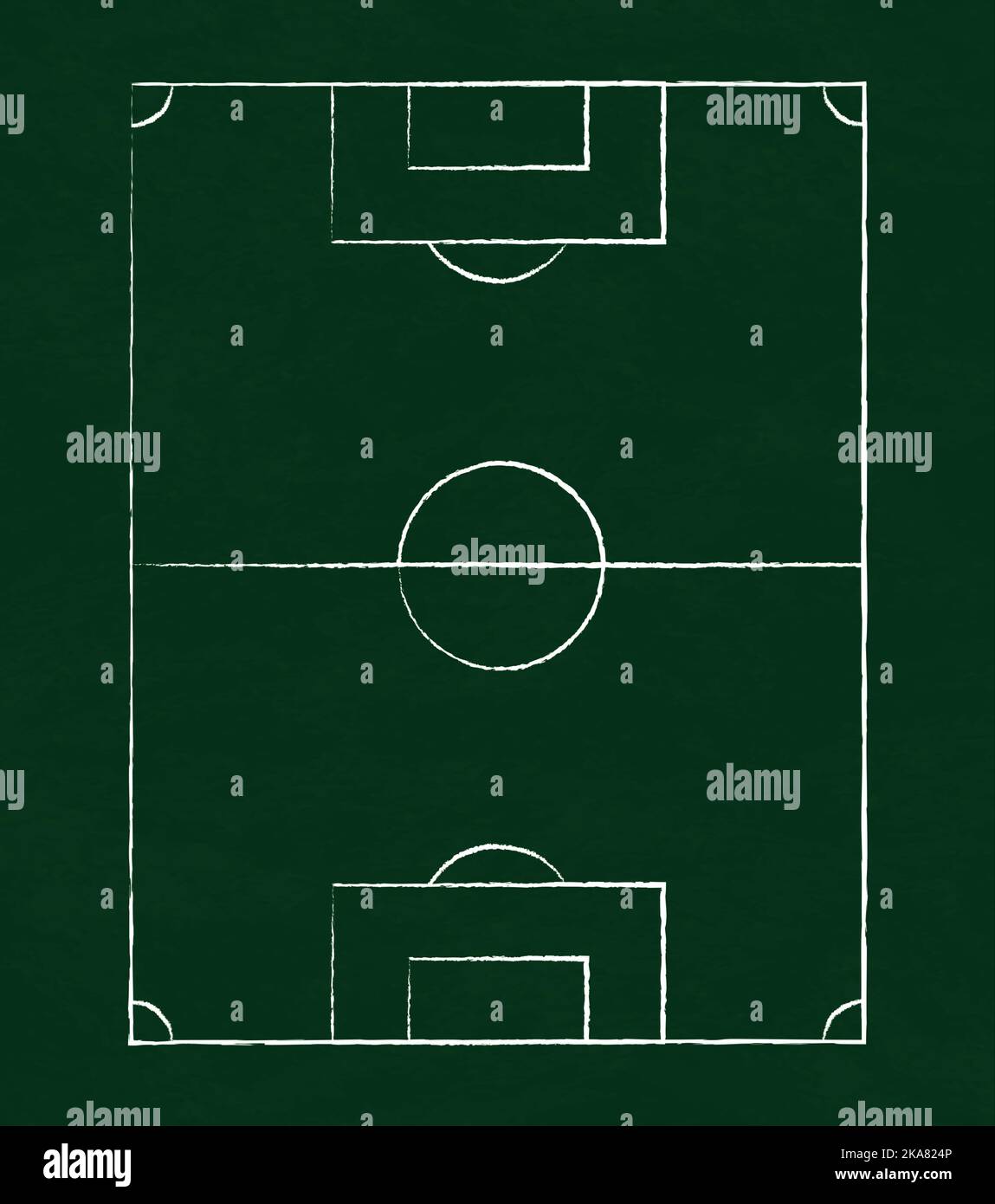 Chalkboard background with painted official football markings on green ...