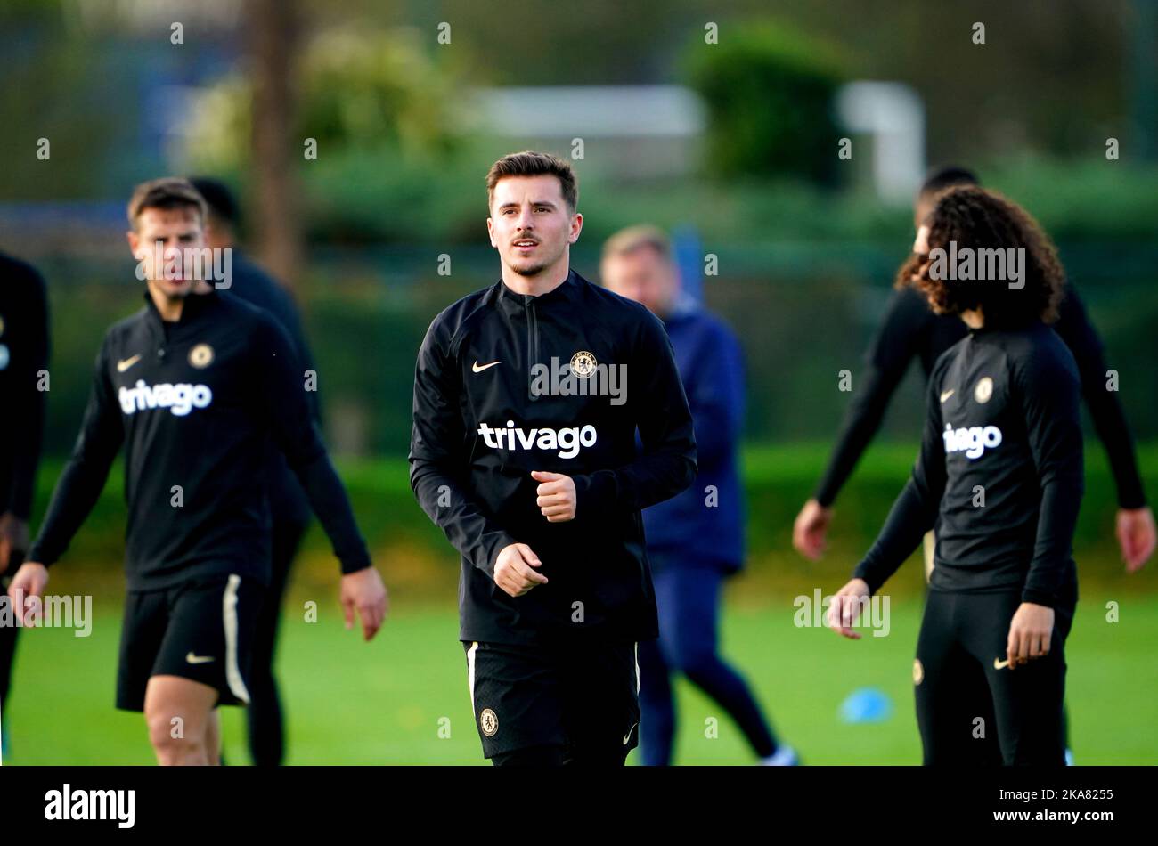 Chelsea's Mason Mount during a training session at Cobham Training ...