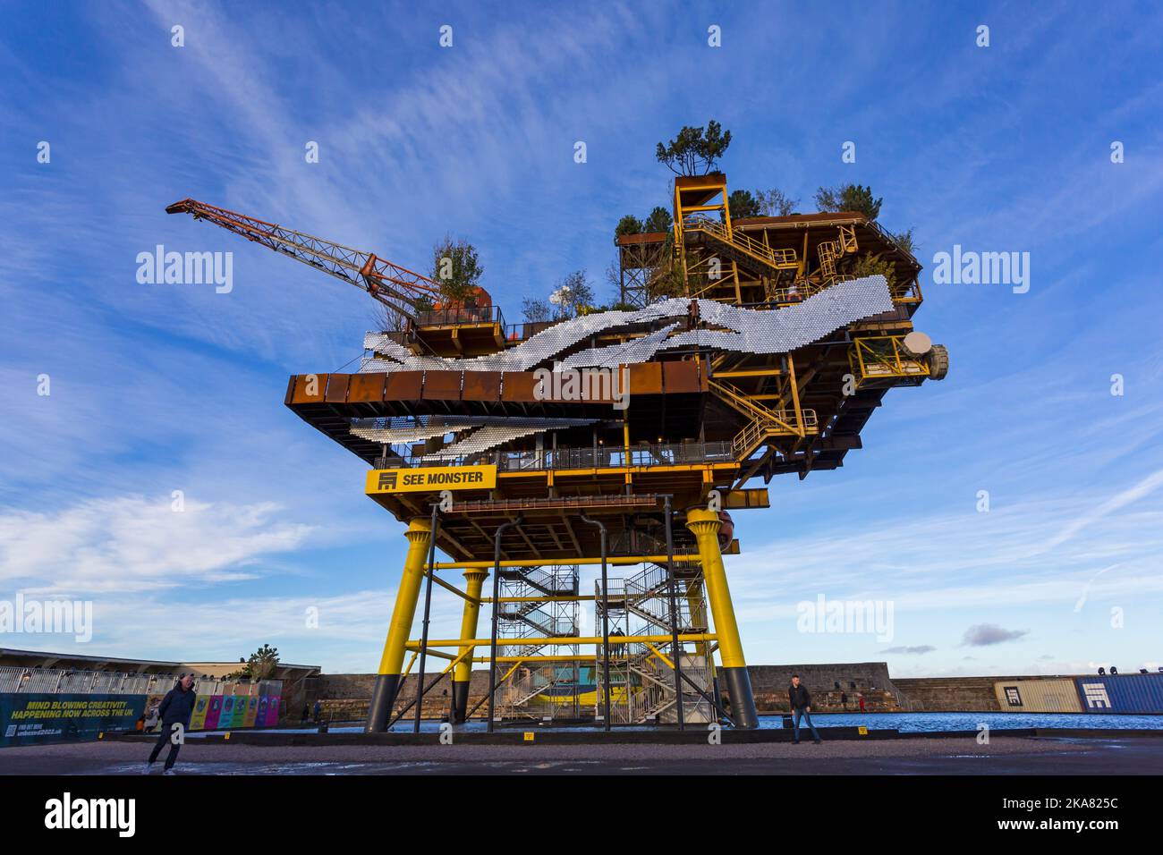 See Monster, an art installation made from a former oil rig re ...