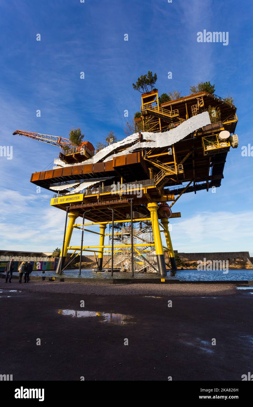 See Monster, an art installation made from a former oil rig re ...