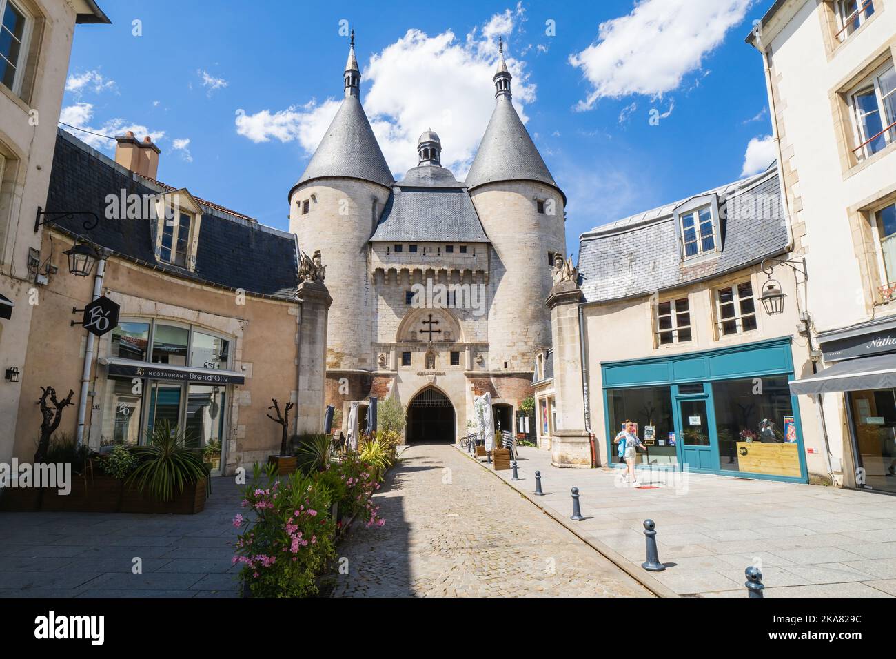 03.07.2022 Nancy, Grand Est, France The Craffe Gate, built in the 14th ...