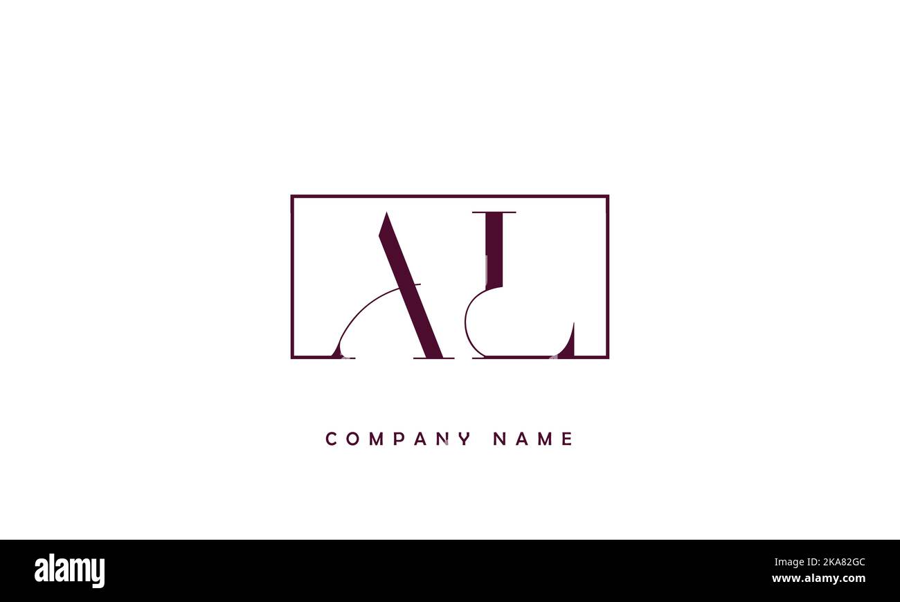 AL, LA Abstract Letters Logo Monogram Stock Vector Image & Art - Alamy