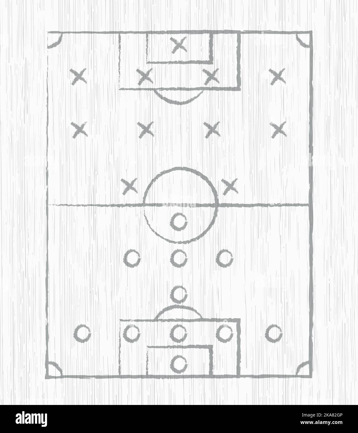 Chalkboard background with painted official football markings on white ...