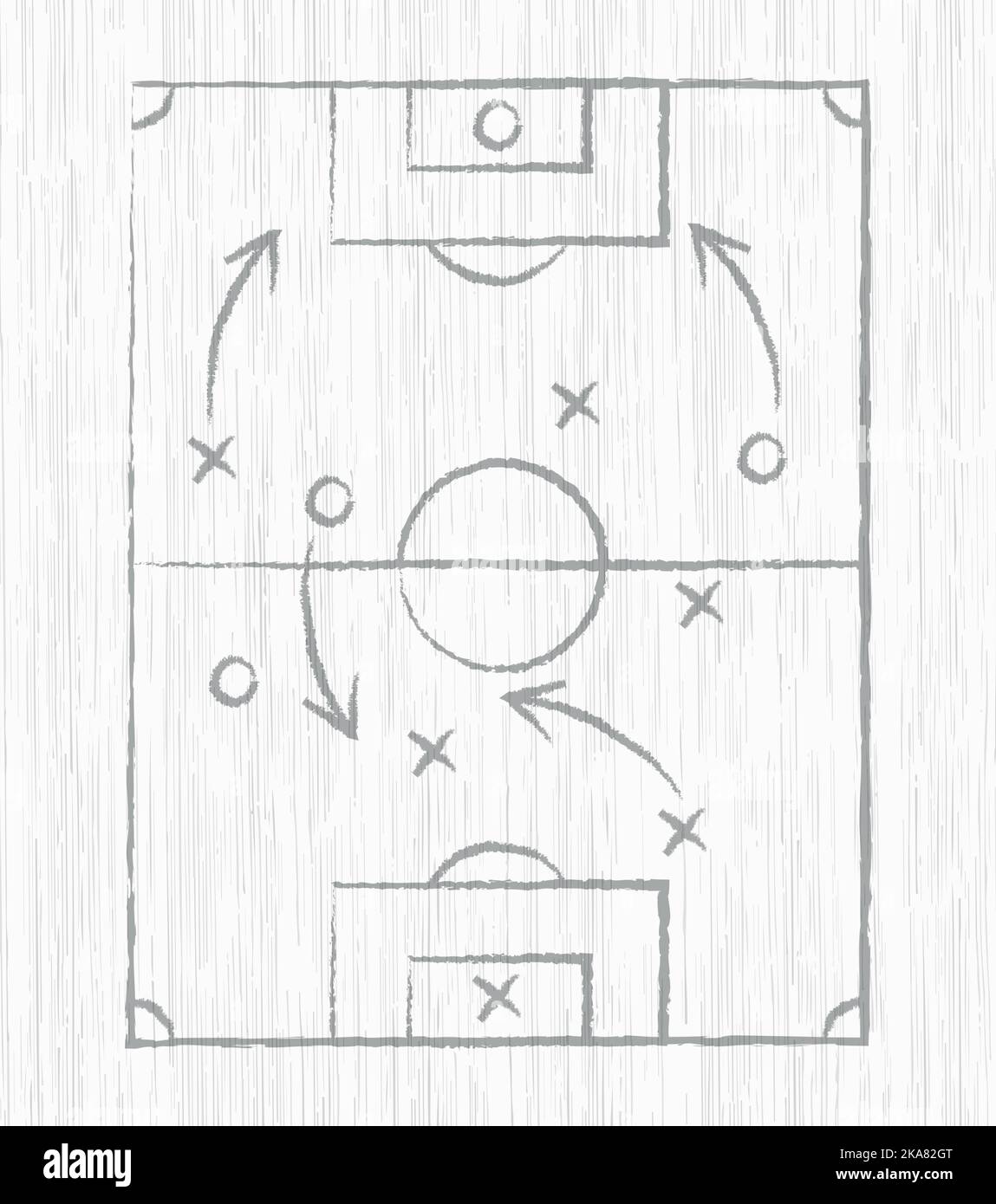 Chalkboard background with painted official football markings on white ...