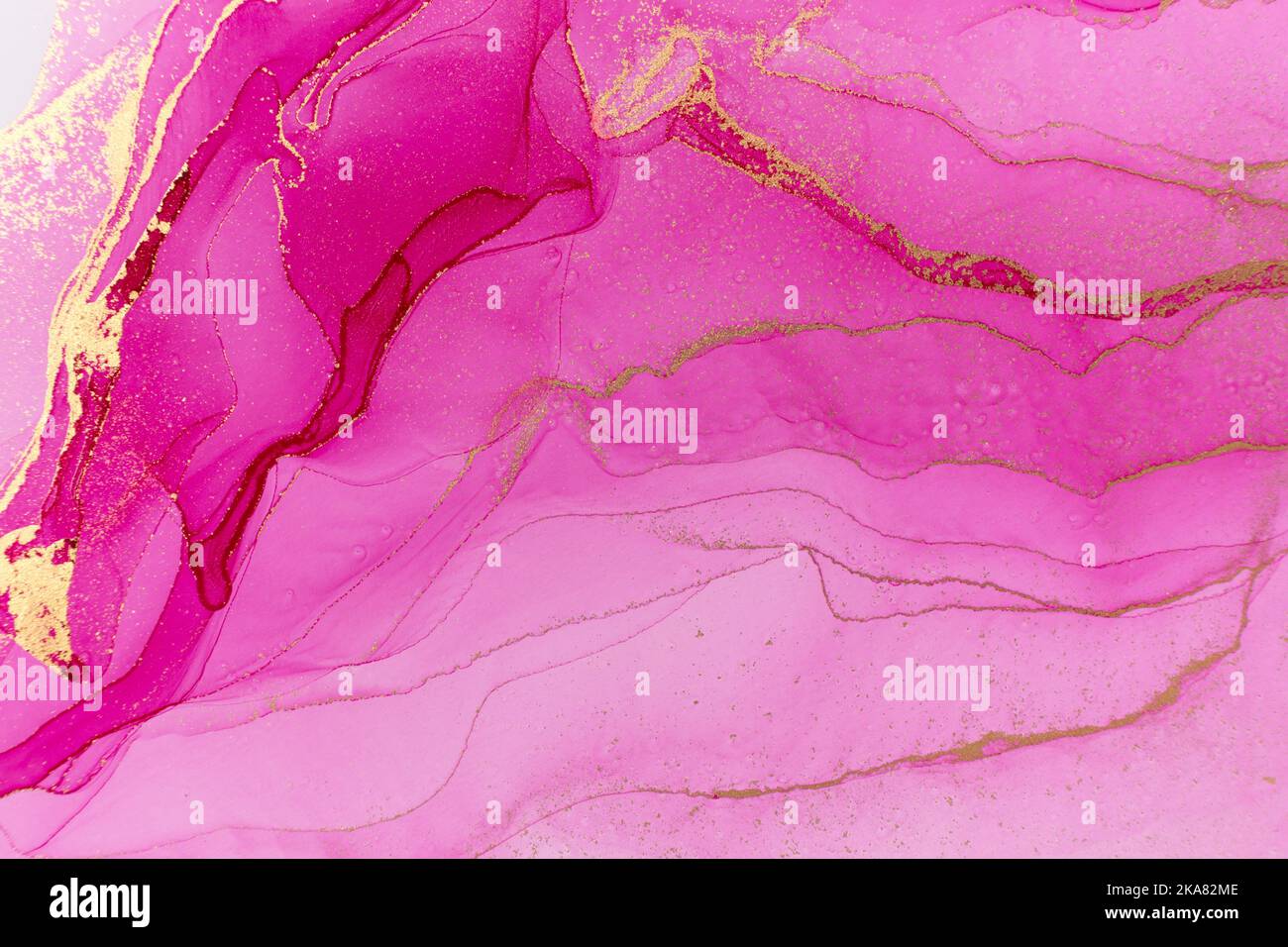 Marble Gradient Light Pink and Gold Veins Artwork Background Stock ...