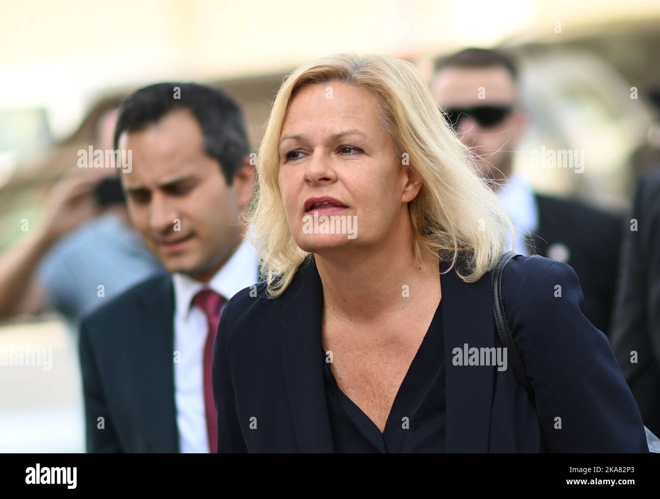 01 November 2022, Qatar, Doha: Nancy Faeser (SPD), Federal Minister of ...