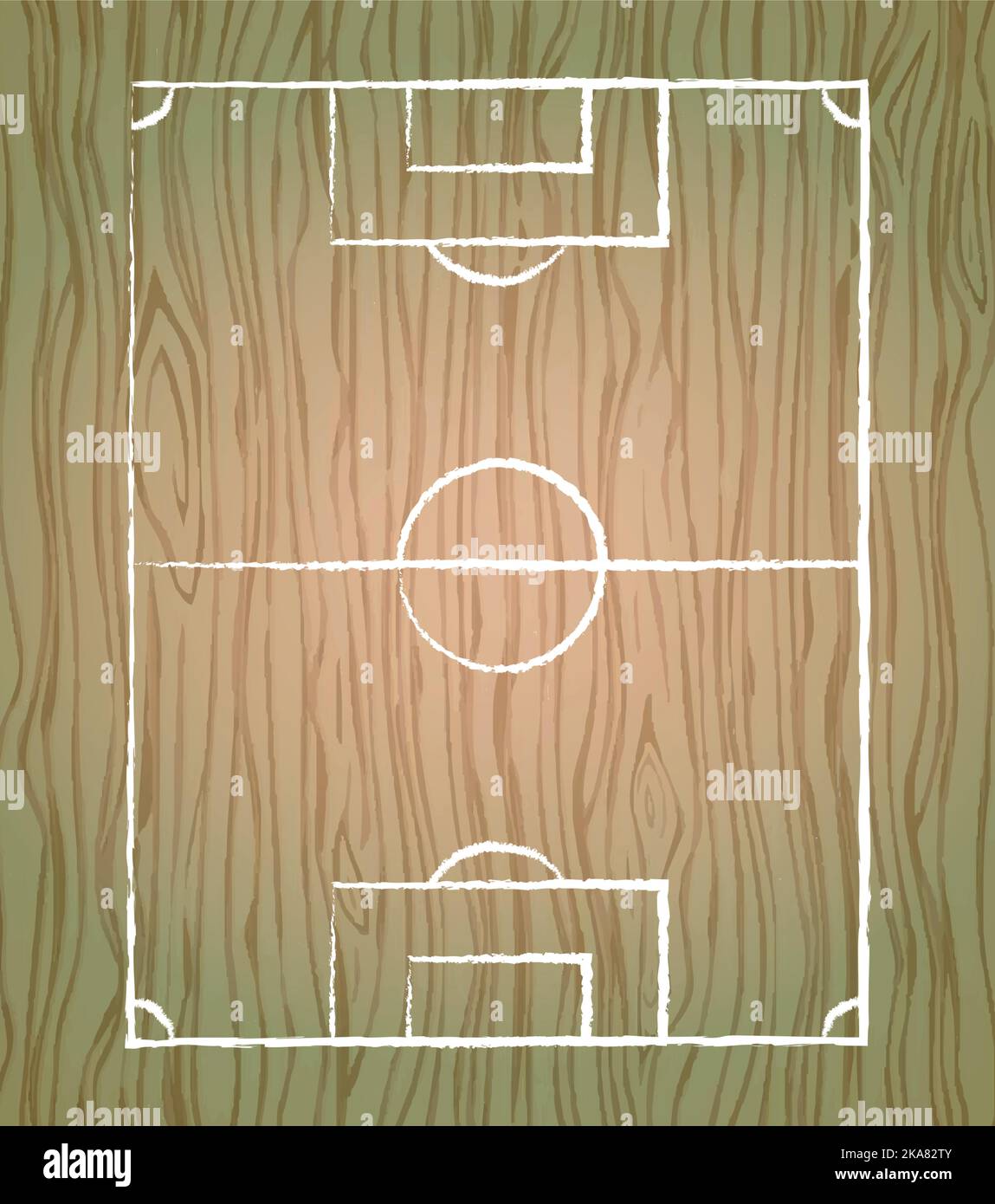 Football and football tactics drawn with chalk, marker on a scraped ...