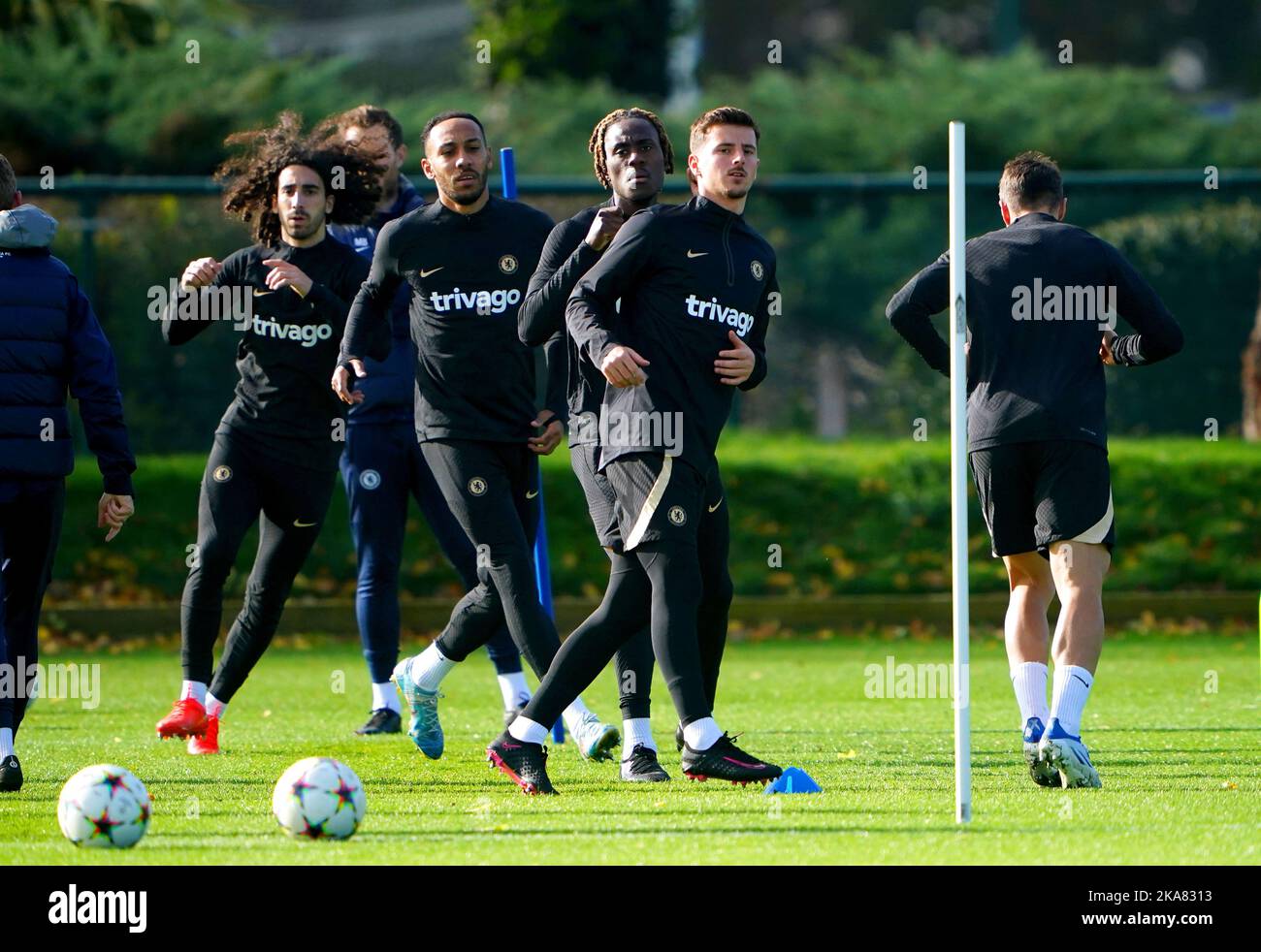 Chelsea's Mason Mount, Trevoh Chalobah, Pierre-Emerick Aubameyang and ...