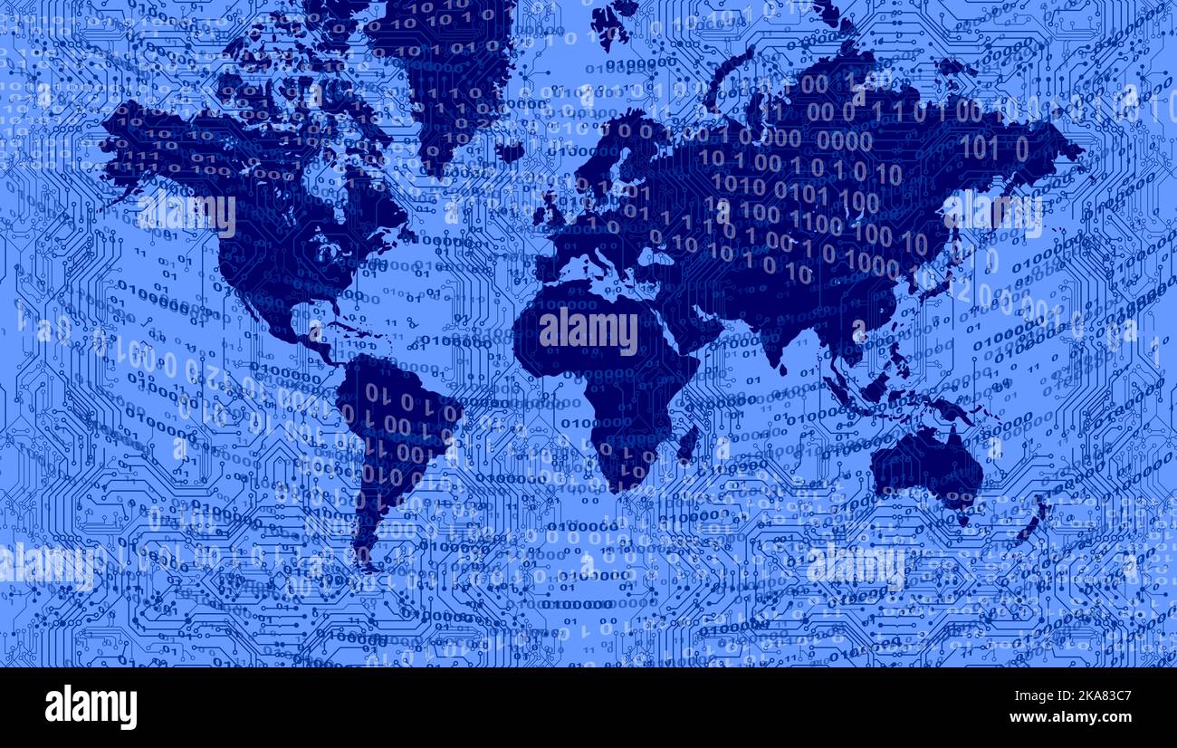 High speed. world map abstract technology background concept.Speed ...