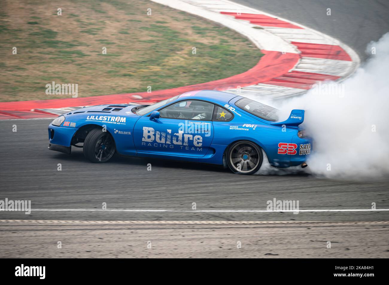 Toyota Supra, it's an A80 MK4 drifting Stock Photo - Alamy