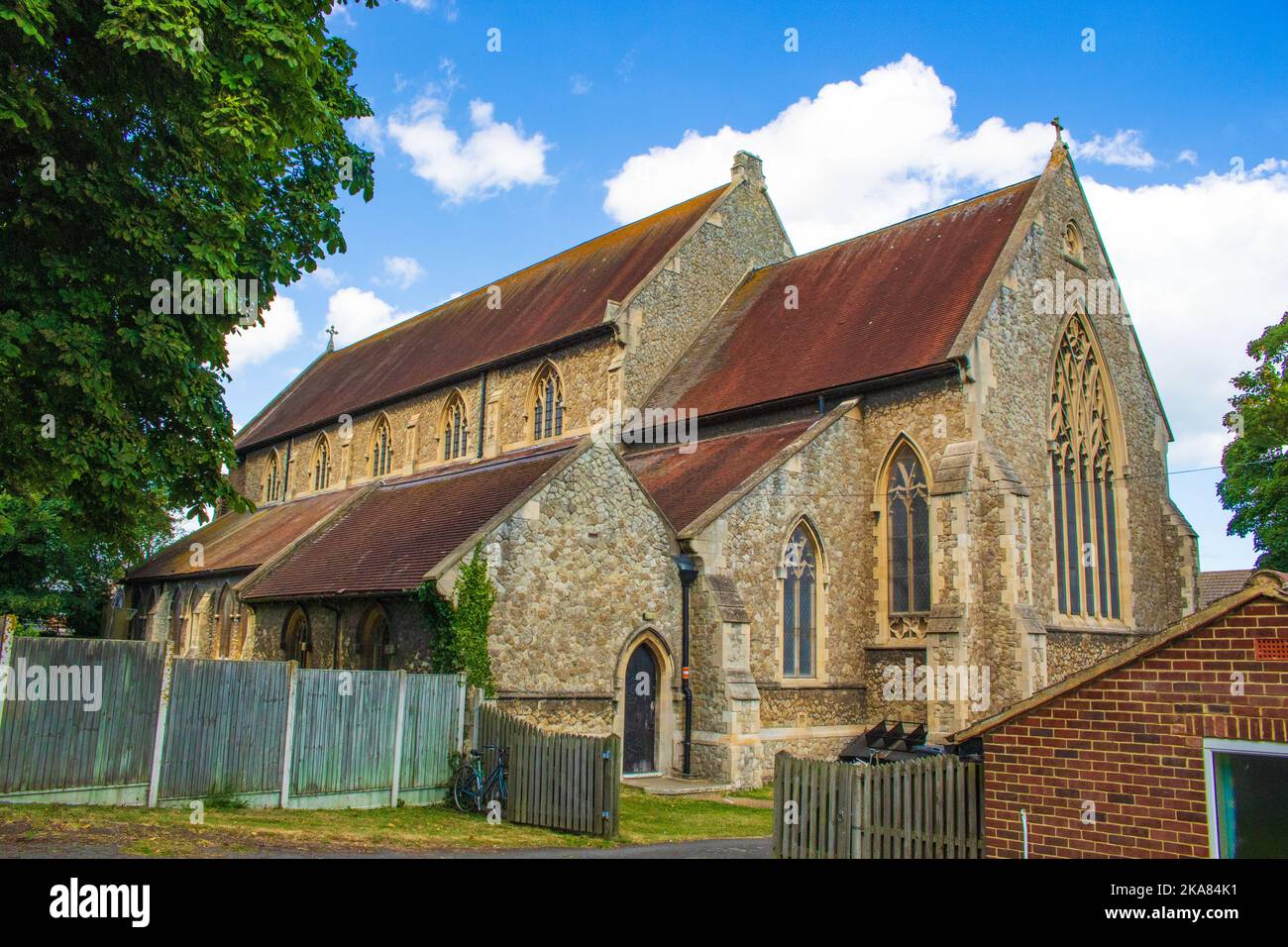 Exterior view of St Luke's Church-anglican church at Ramsgate,England ...