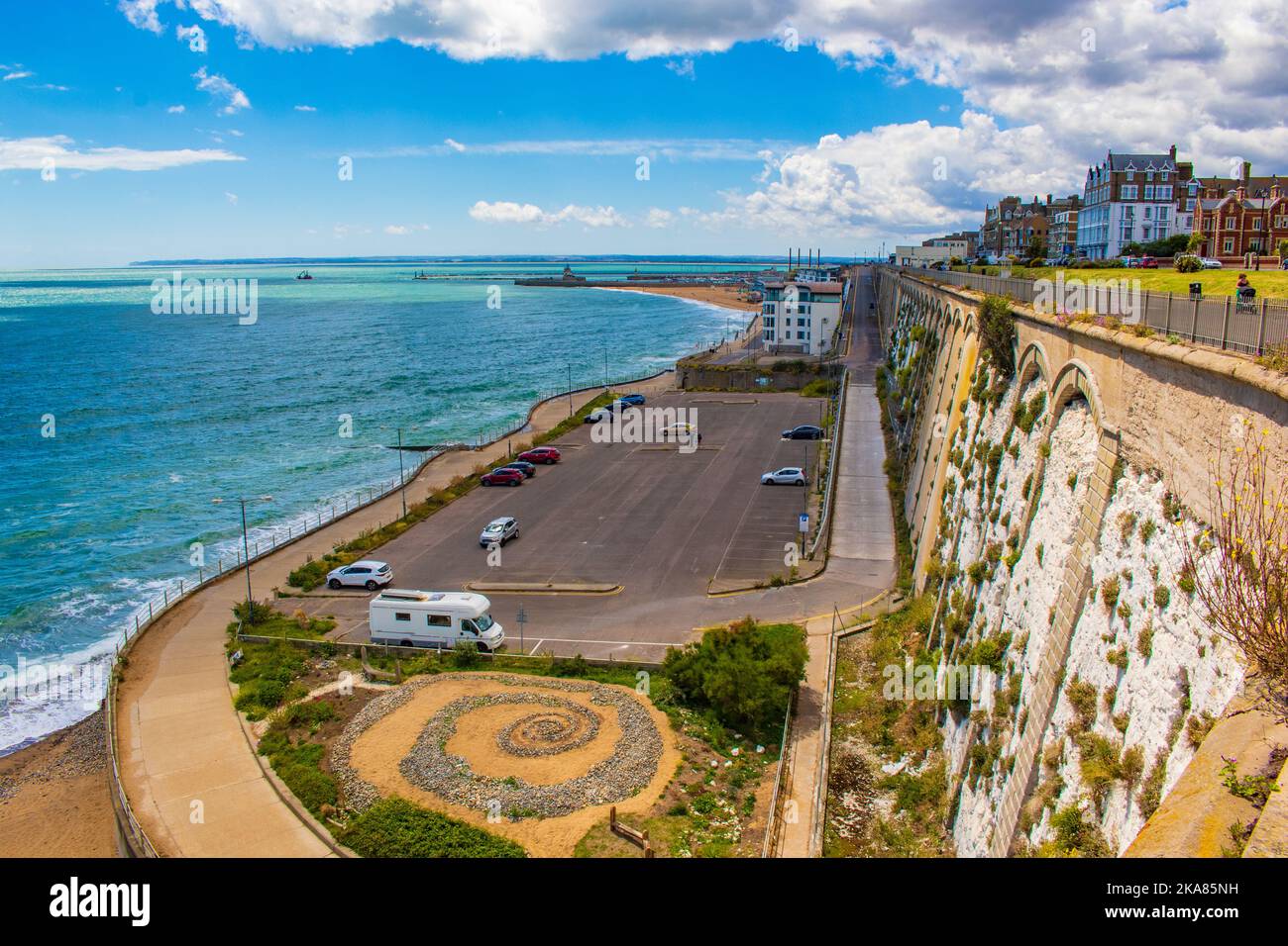 Ramsgate waterfront with Main Sands ,Royal Marina ,East Pier of ...