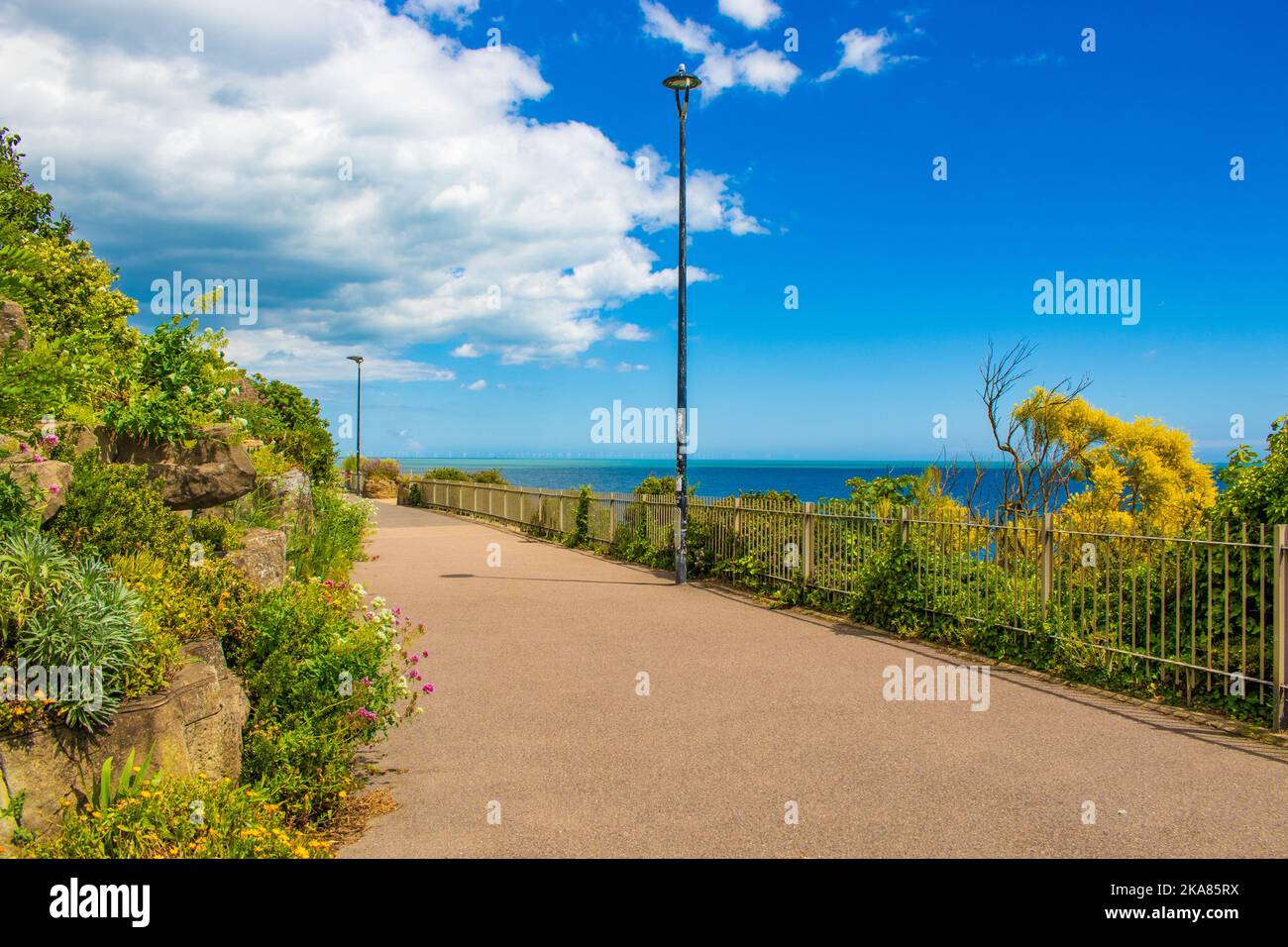 View of Ramsgate East Cliff Promenade and Beach and Winterstoke Gardens ...
