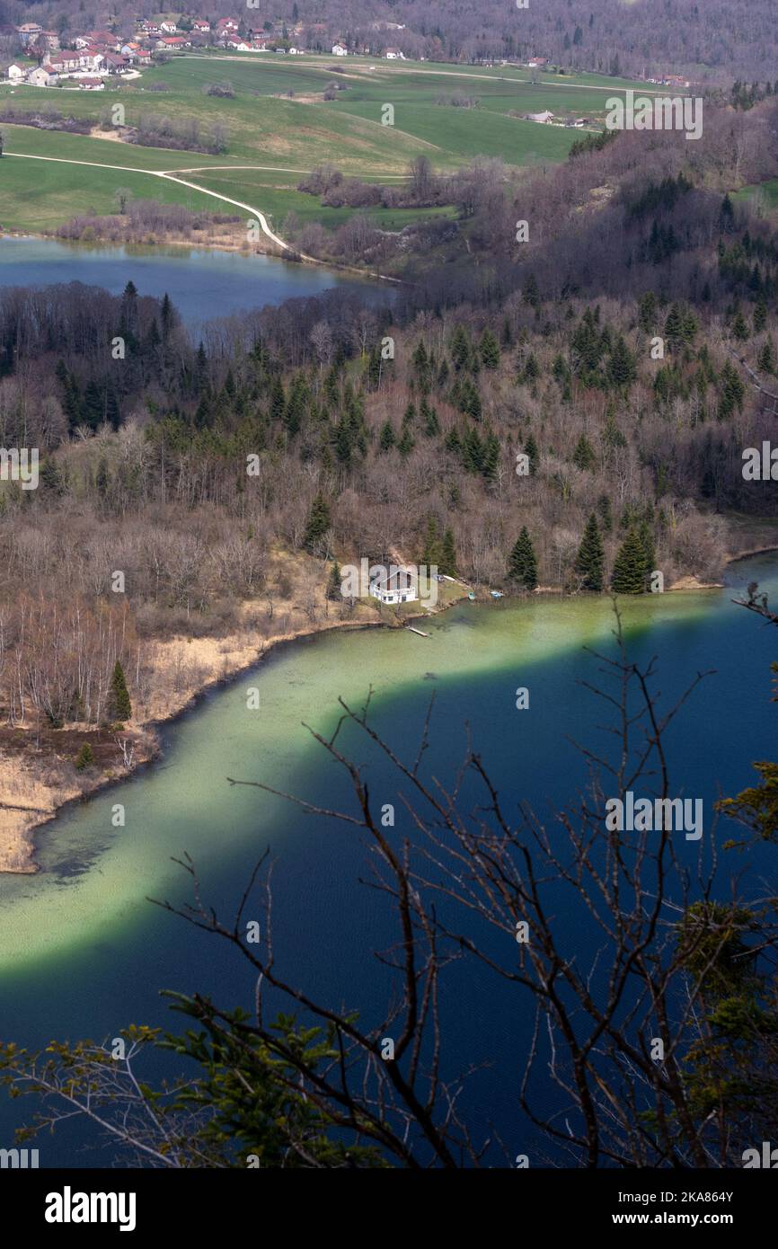 An aerial view of the lagoon and coastal ecosystems Stock Photo - Alamy