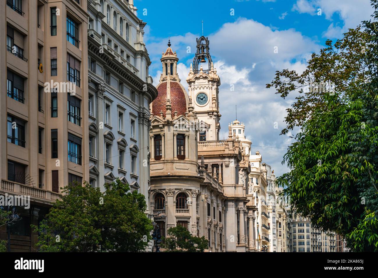 Valencia town hall ayuntamiento hi-res stock photography and images - Alamy