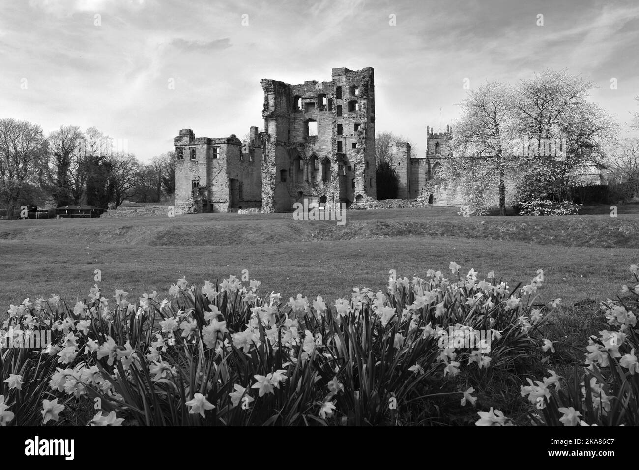 The ruins of Ashby de la Zouch Castle, Ashby de la Zouch town ...
