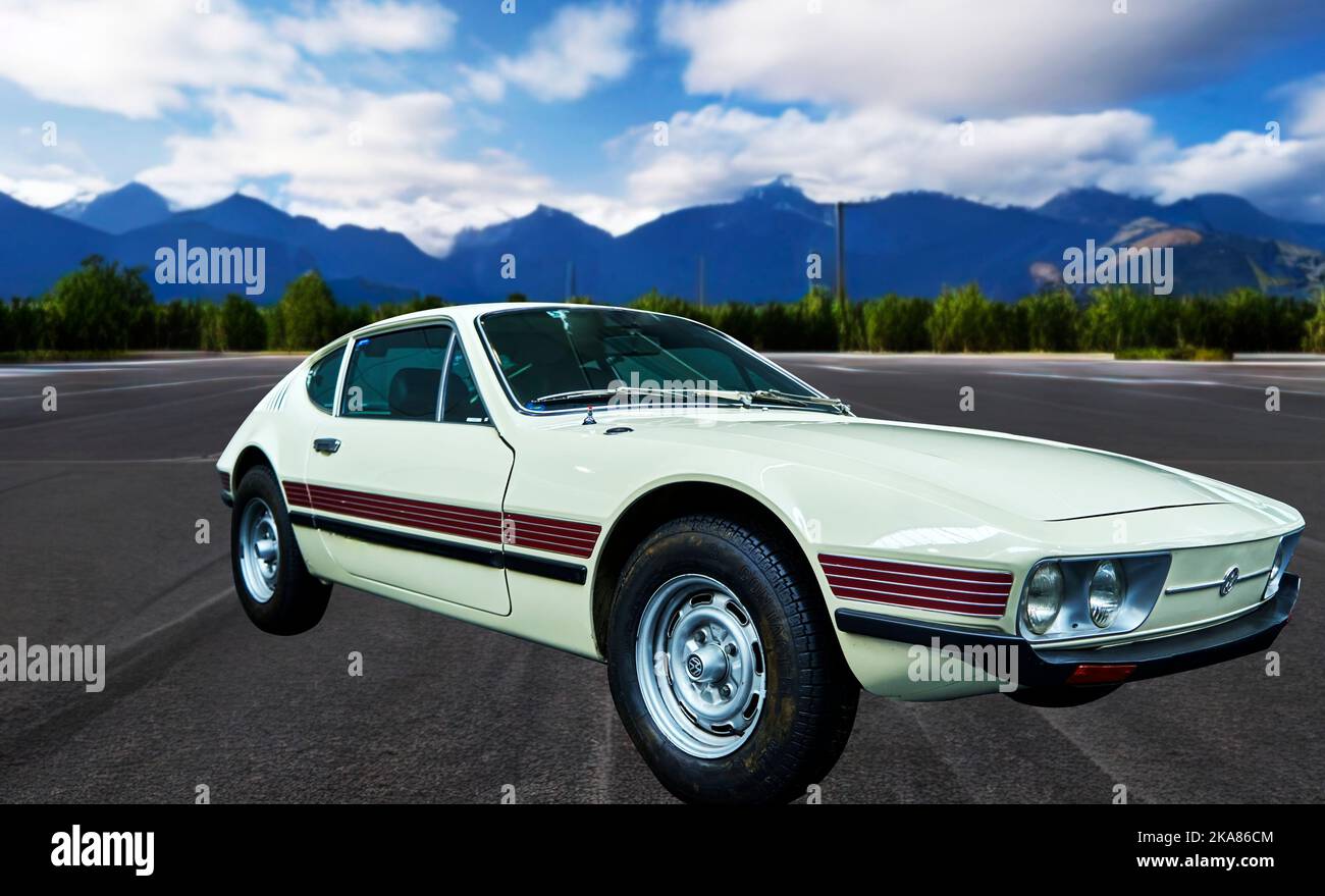 Volkswagen SP2, sports coupe from the 1970s, which was produced in ...
