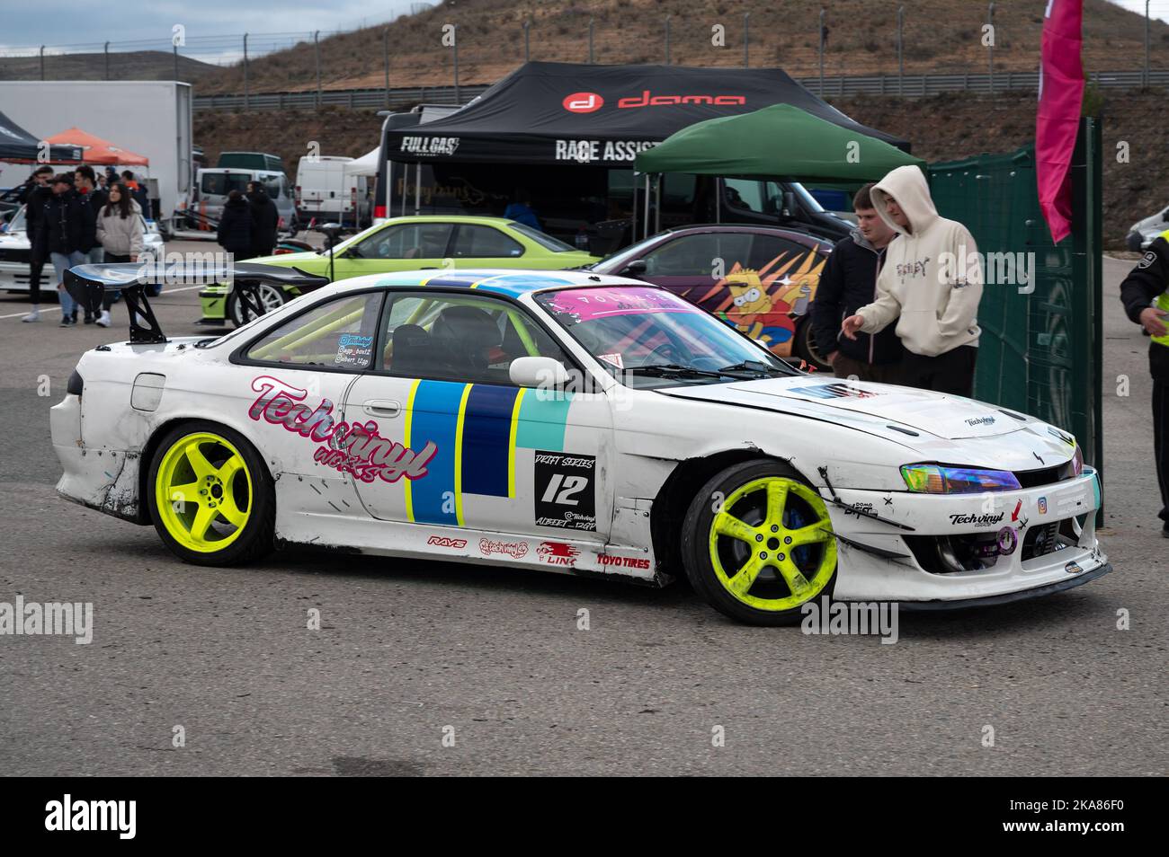 Nissan Silvia S14 Tuned for Drifting Stock Photo - Alamy