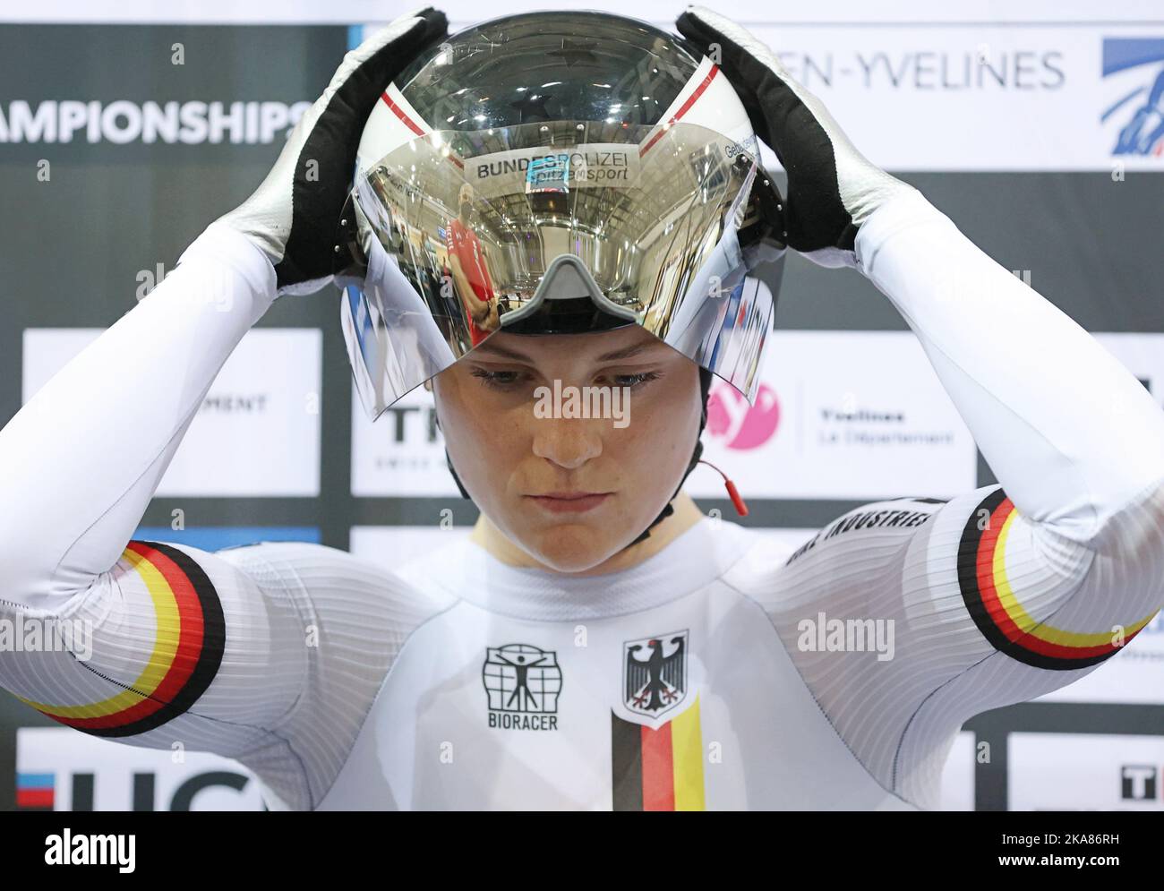 Lea Sophie Friedrich from Germany at the 2022 UCI Track Cycling World ...