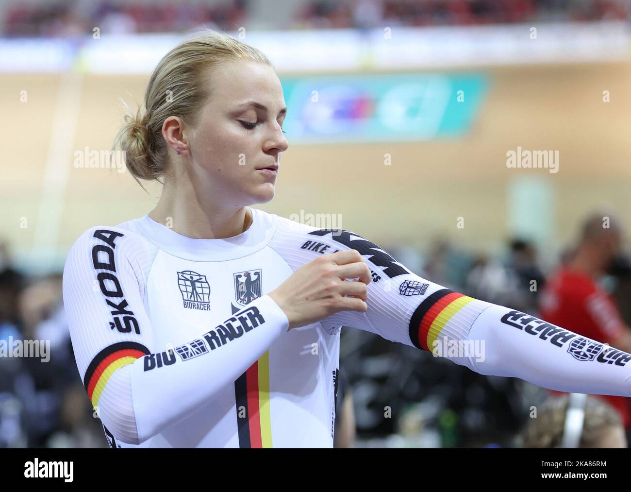 Lea Sophie Friedrich from Germany at the 2022 UCI Track Cycling World ...