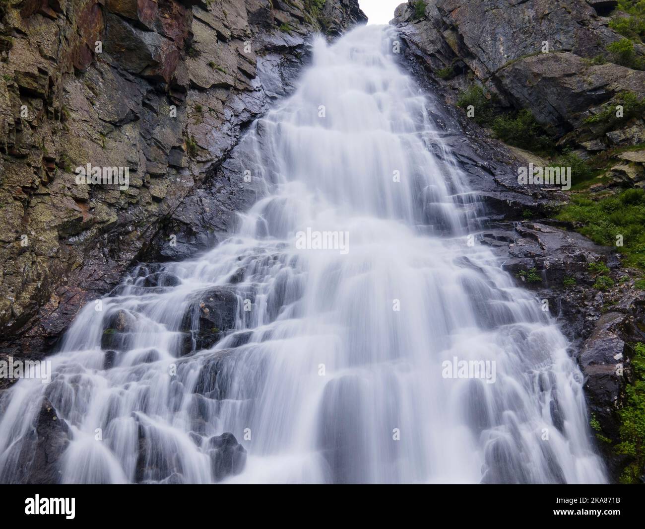 The beautiful waterfall view waterfall long exposure shot Stock Photo ...