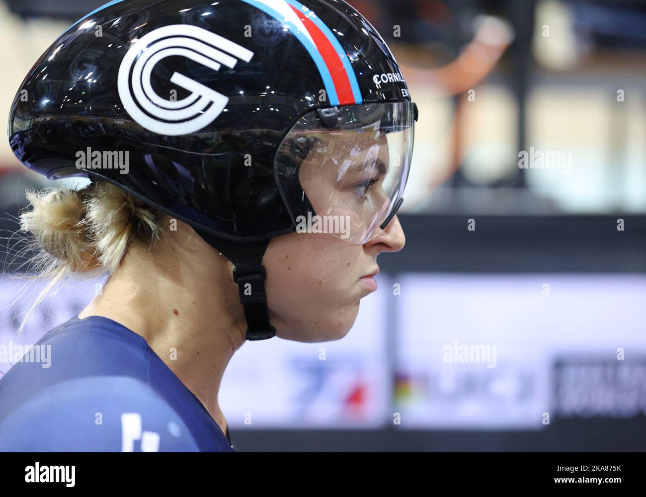 Mathilde Gros from France at the 2022 UCI Track Cycling World ...