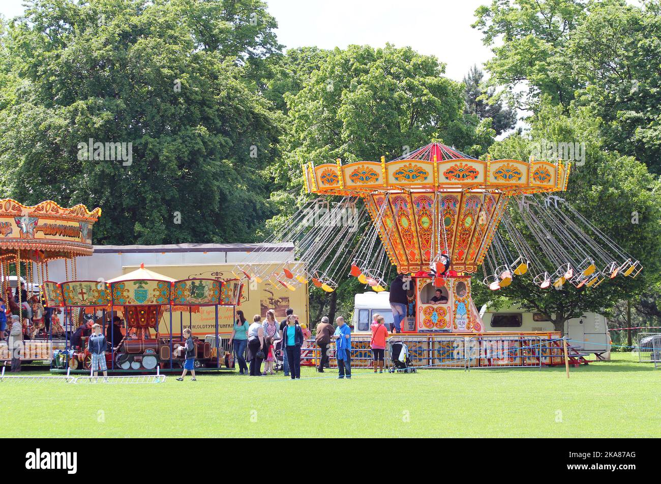 Fairground roundabout hi-res stock photography and images - Alamy