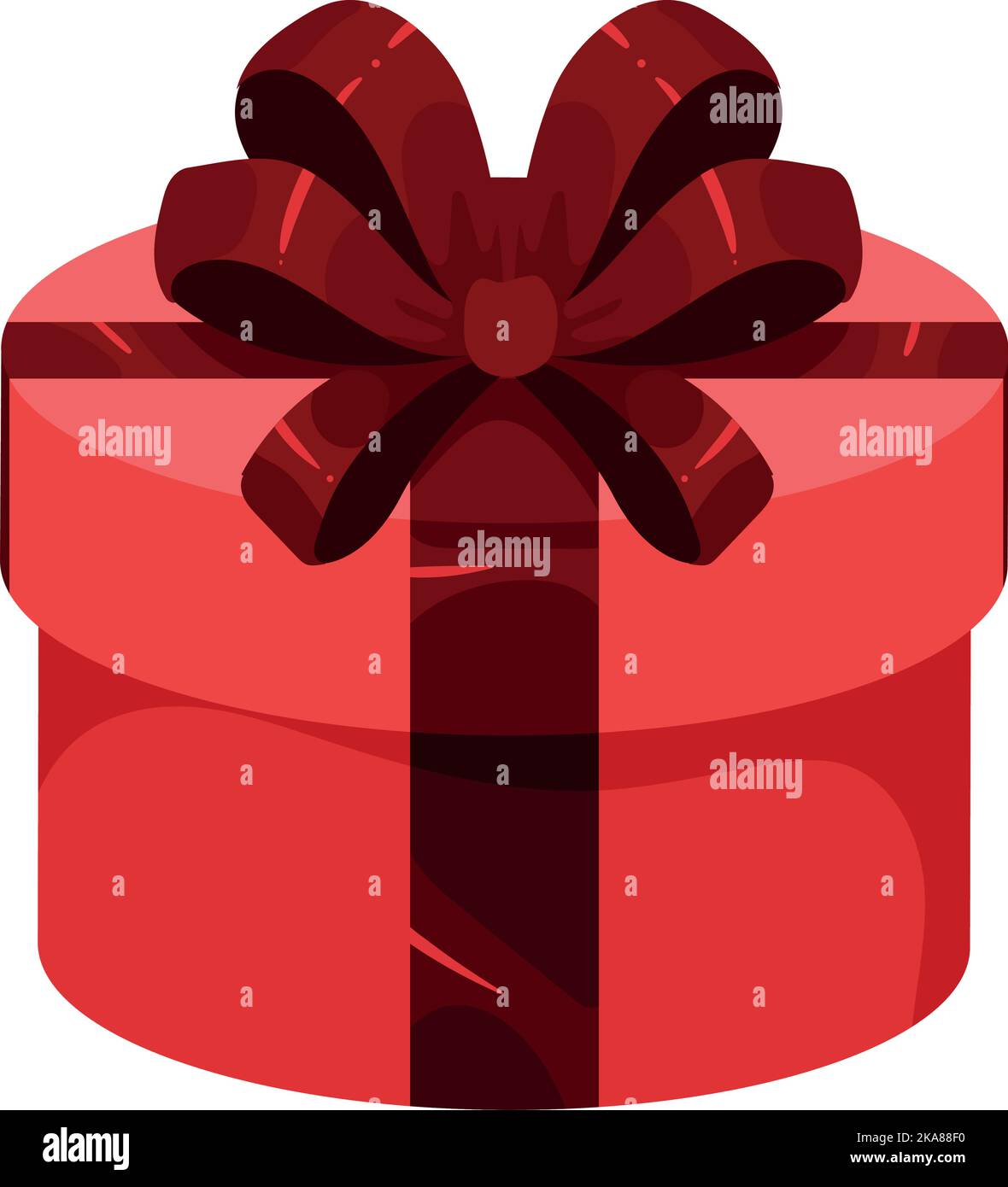circular gift box present Stock Vector Image & Art - Alamy