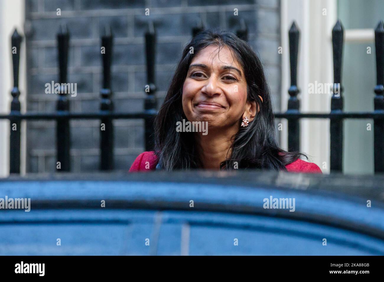 Downing Street, London, UK. 1st November 2022. Home Secretary, Suella ...