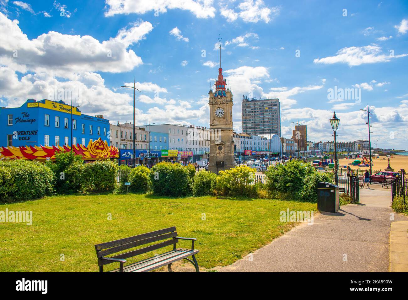 Sand beach with a tidal swimming pool, old-school rides & arcades, plus ...