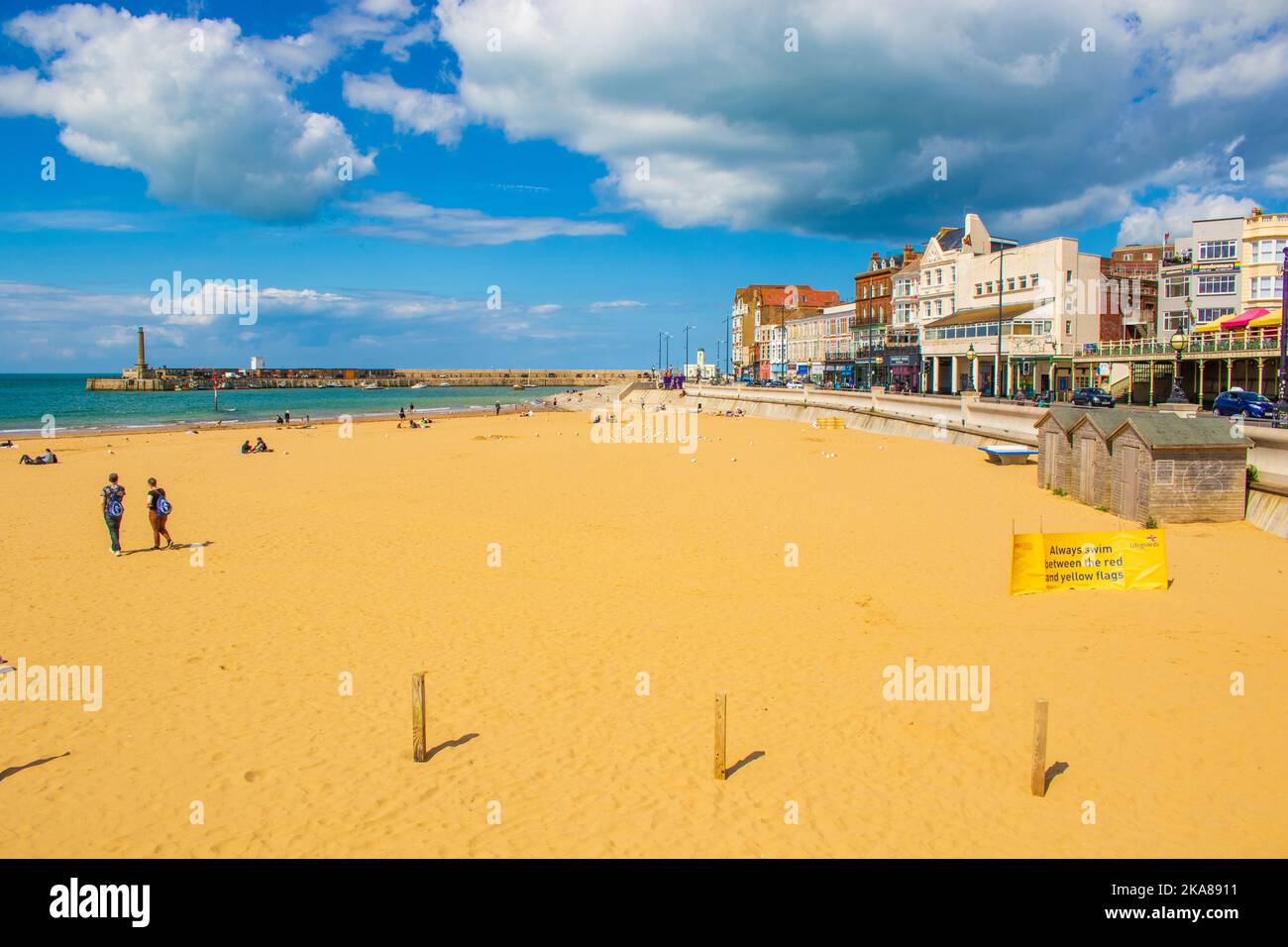 Sand beach with a tidal swimming pool, old-school rides & arcades, plus ...