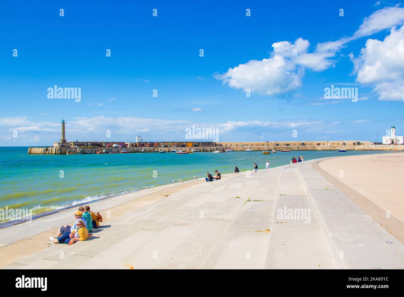 Sand beach with a tidal swimming pool, old-school rides & arcades, plus ...