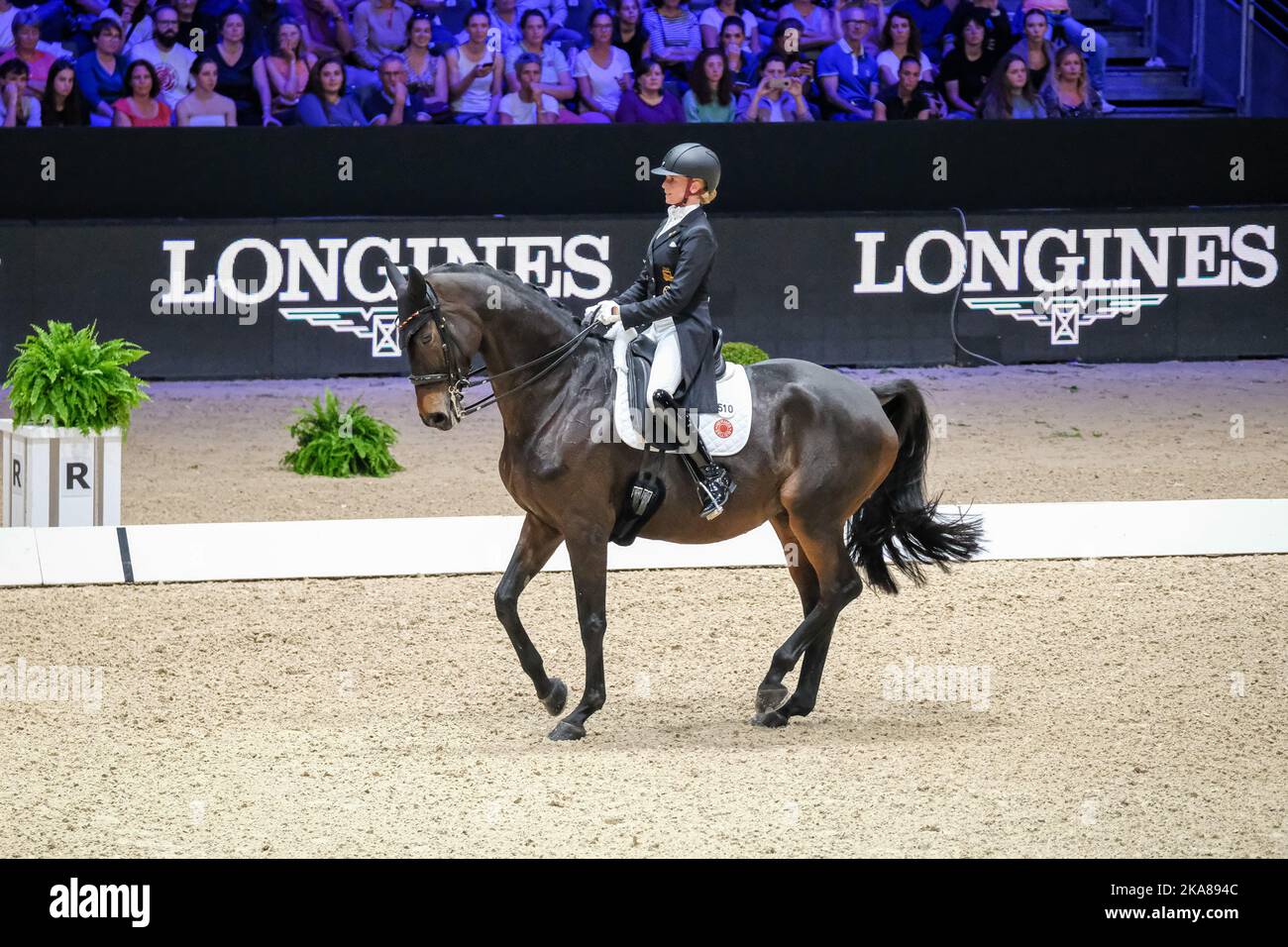 France, Lyon, 2022-10-28. The German rider Jessica Von Bredow Werndl ...