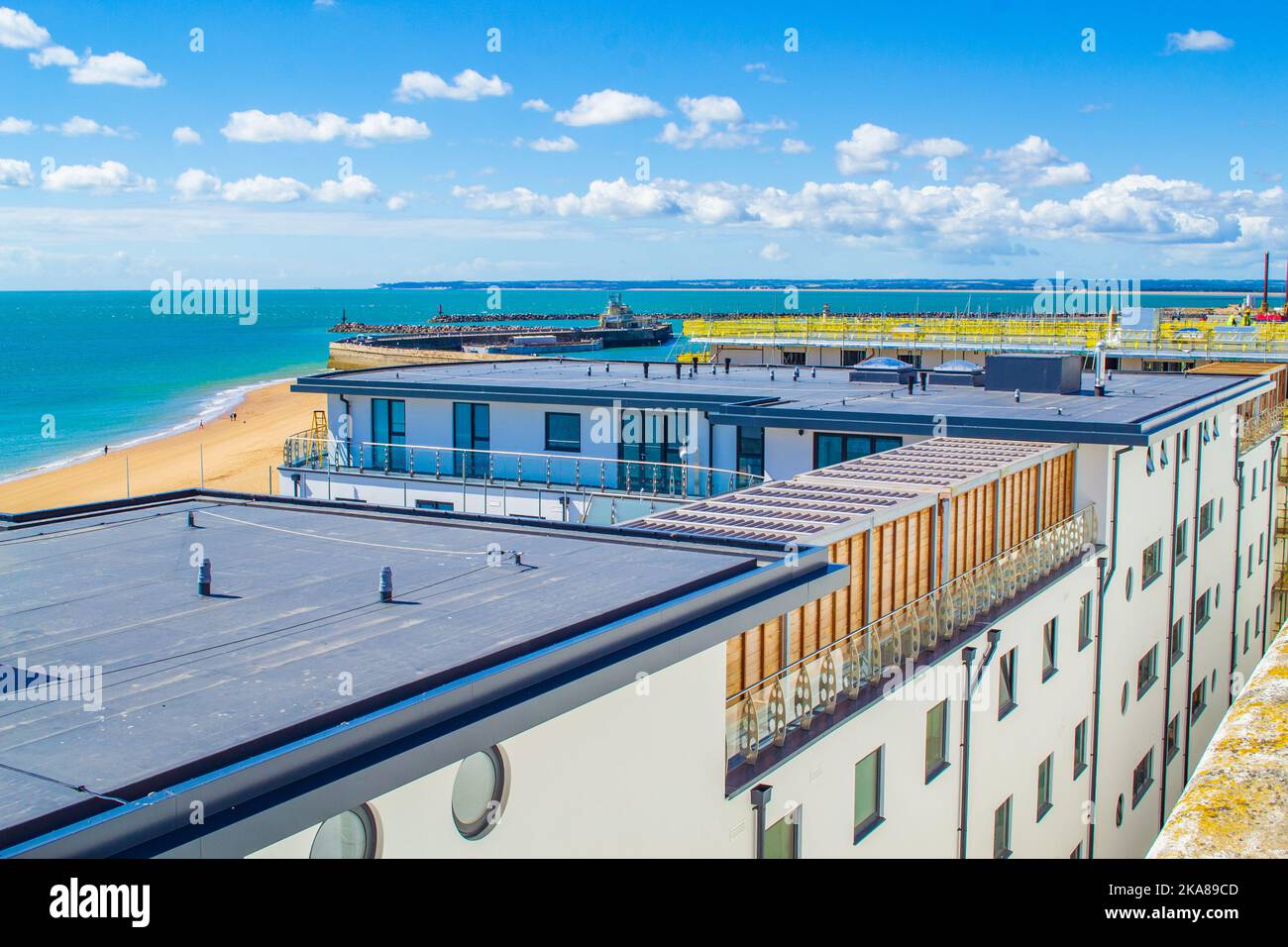 Ramsgate waterfront with Main Sands ,Royal Marina ,East Pier of ...