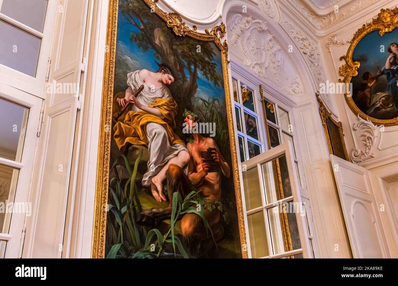 PARIS, FRANCE, OCTOBER 20, 2022 : decors of National Library, Richelieu ...