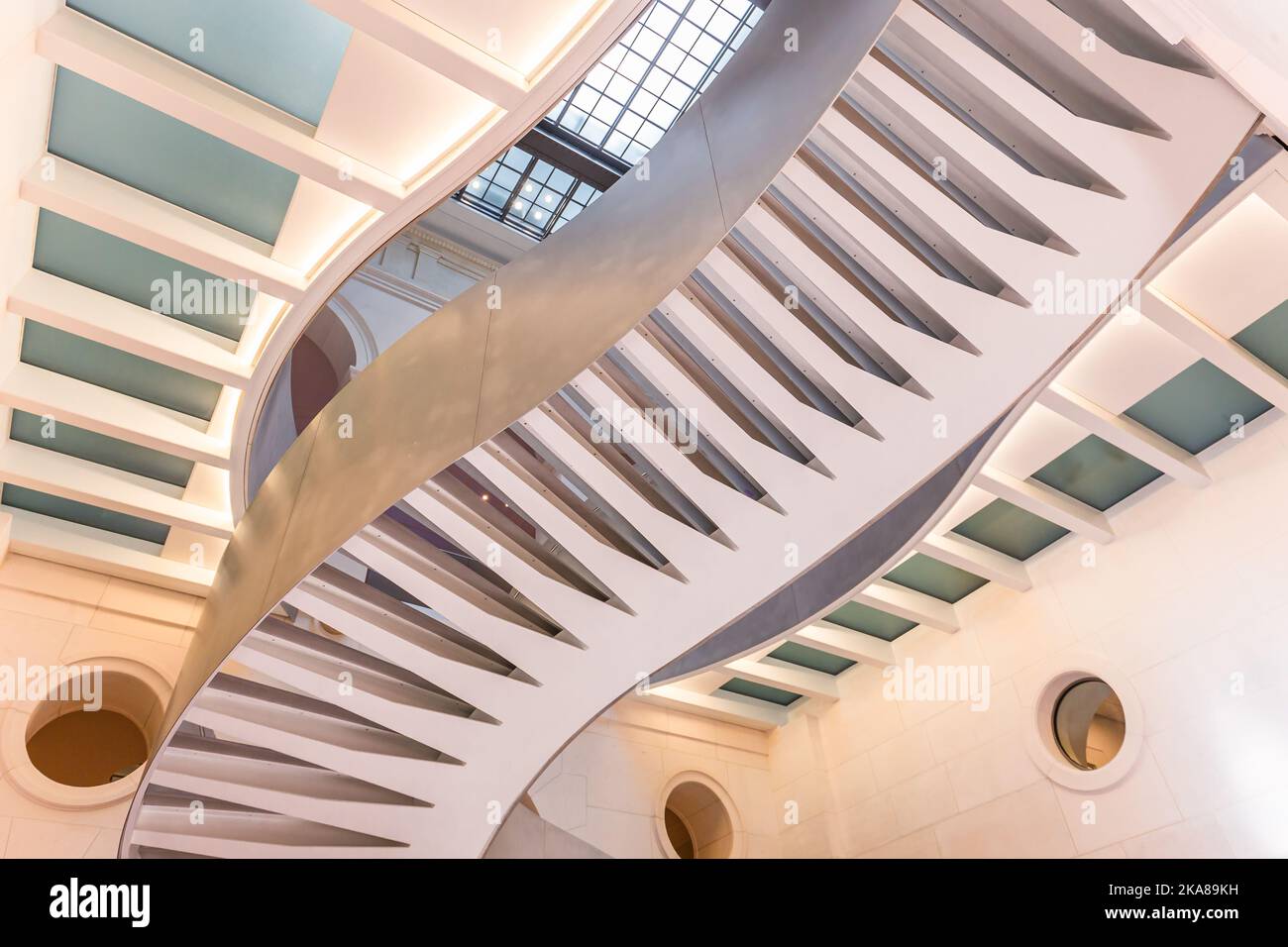 PARIS, FRANCE, OCTOBER 20, 2022 : decors of National Library, Richelieu ...