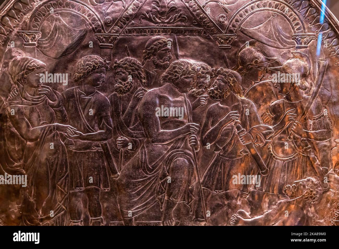 PARIS, FRANCE, OCTOBER 20, 2022 : decors of National Library, Richelieu ...