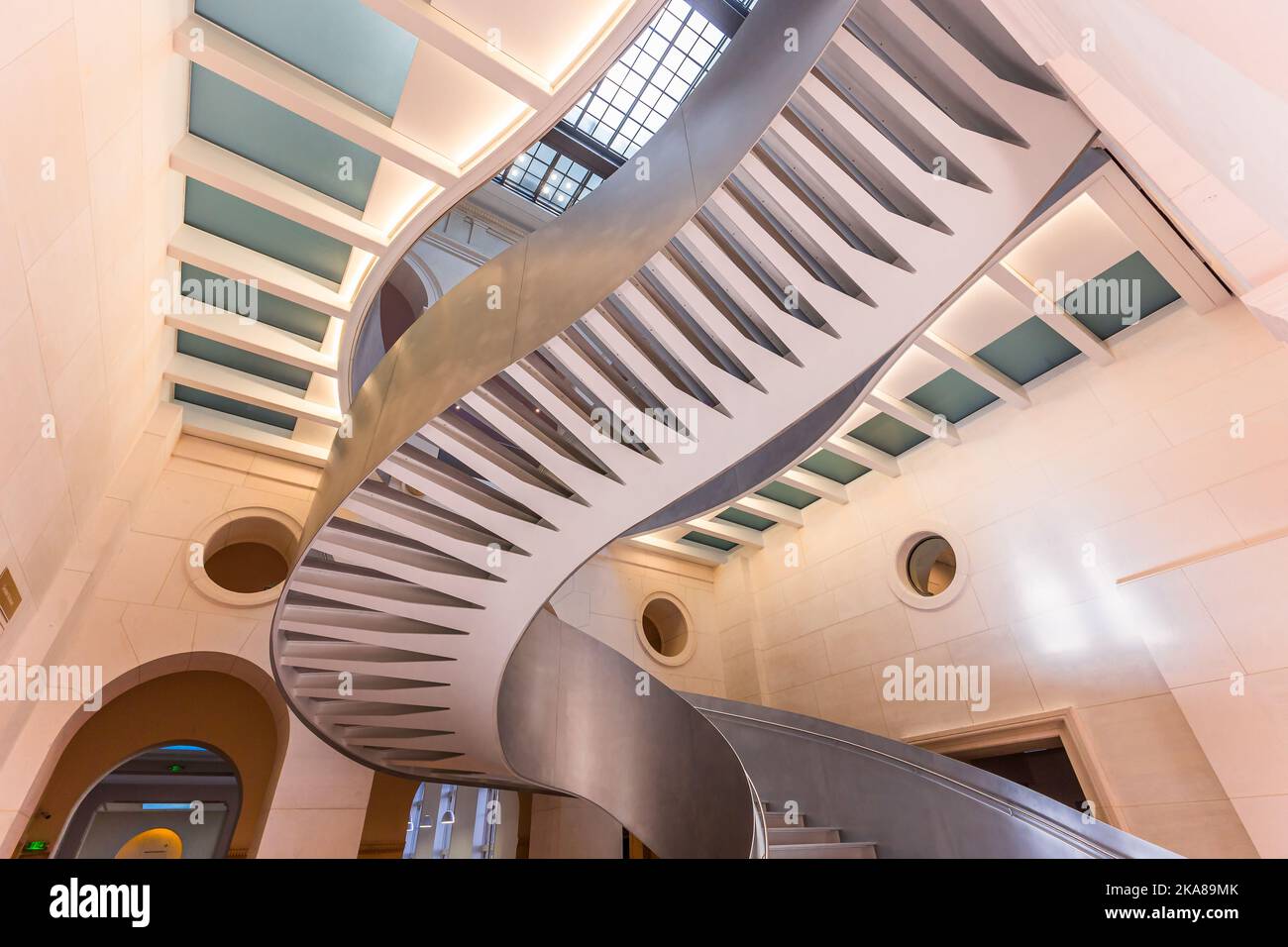 PARIS, FRANCE, OCTOBER 20, 2022 : decors of National Library, Richelieu ...