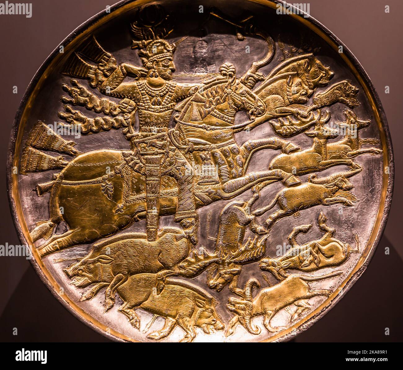 PARIS, FRANCE, OCTOBER 20, 2022 : decors of National Library, Richelieu ...