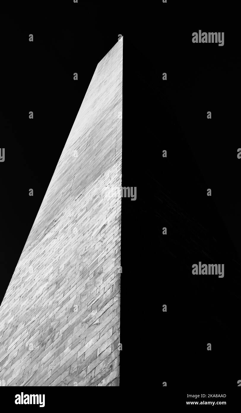 A vertical low angle shot of Washington DC monument Lincoln memorial in ...