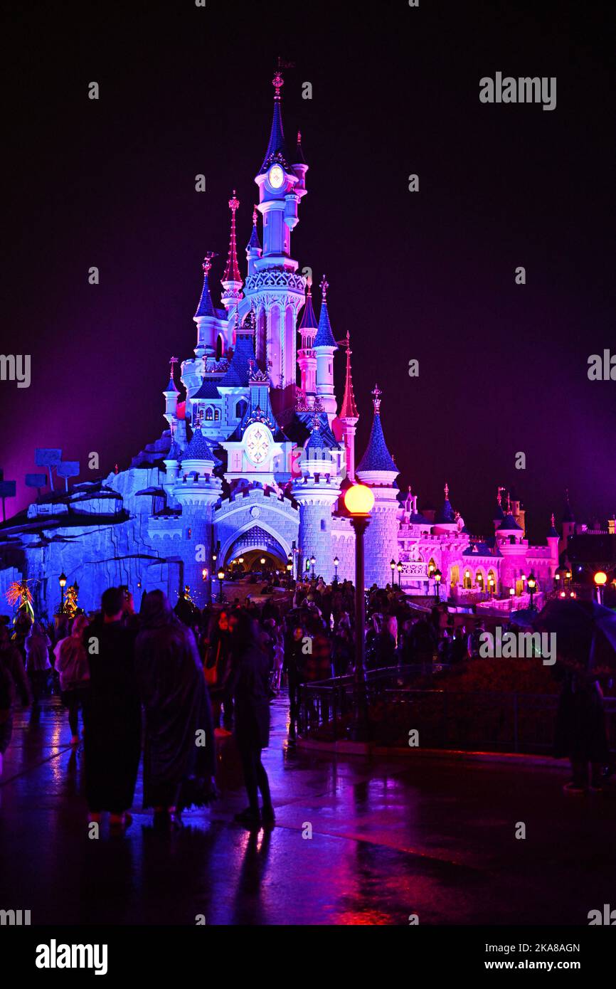 Disneyland Paris celebrates Halloween in Marne La Vallée, France on ...